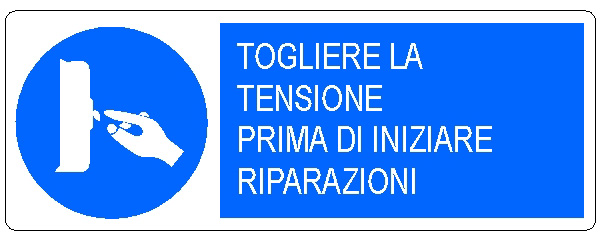 Obligatory Signs: ALLUMINIO OBBLIGO 330X500