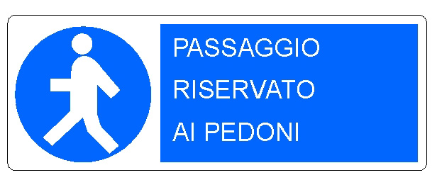 Obligatory Signs: ALLUMINIO OBBLIGO 500X700